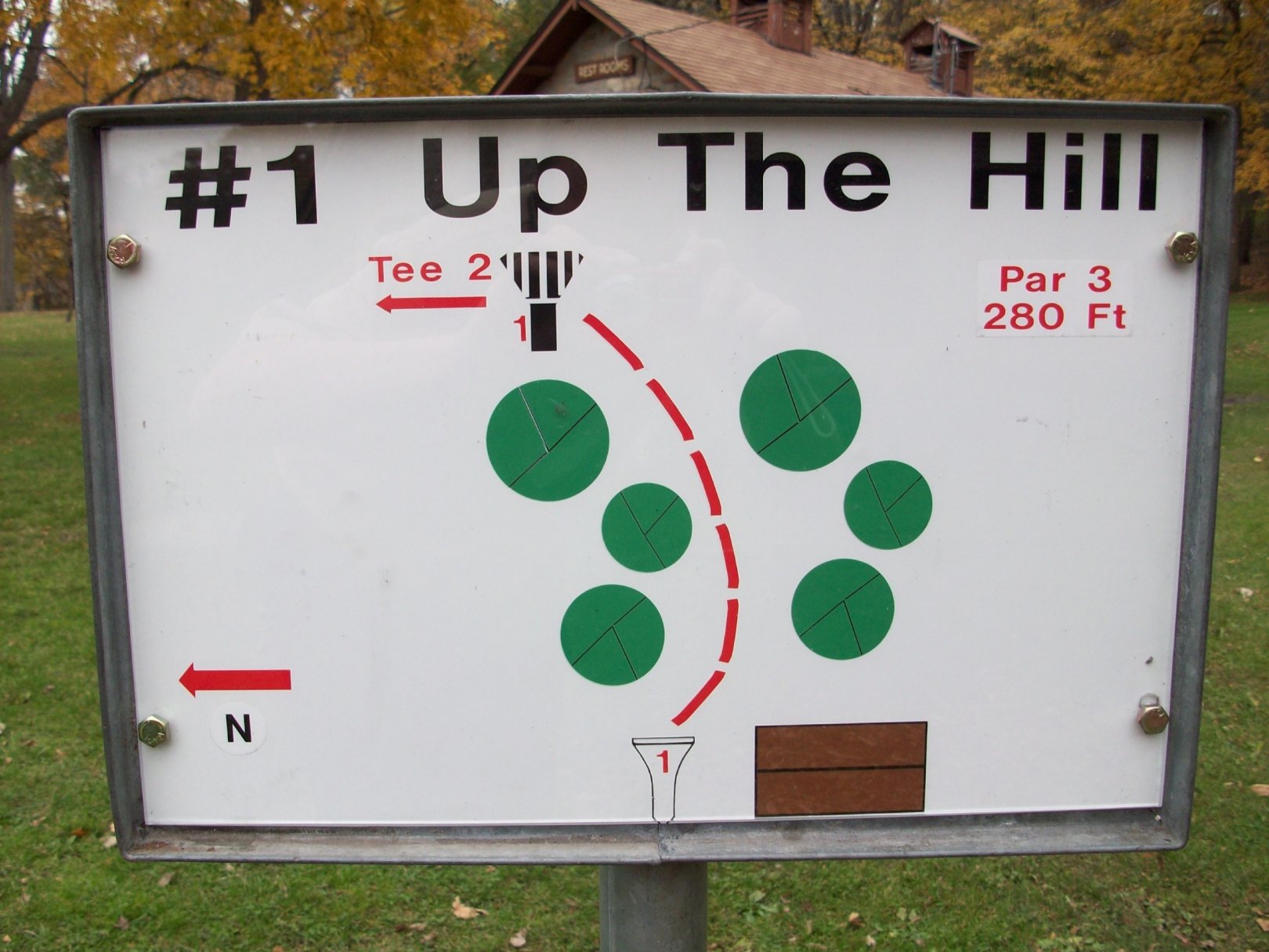 Hole 1 • Snell-Crawford Park (Fort Dodge, IA) | Disc Golf Courses ...