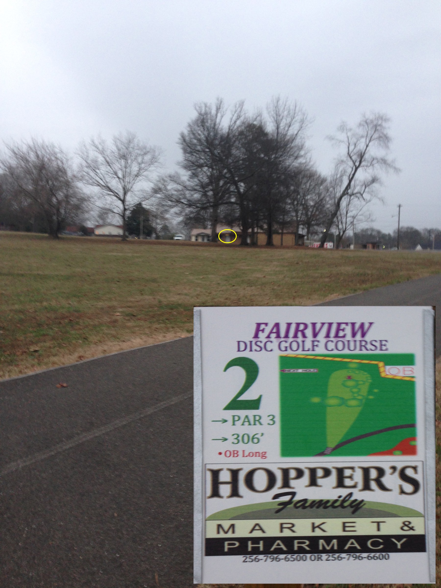 Hole 2 • Fairview Park (Fairview, AL) | Disc Golf Courses | Disc Golf Scene