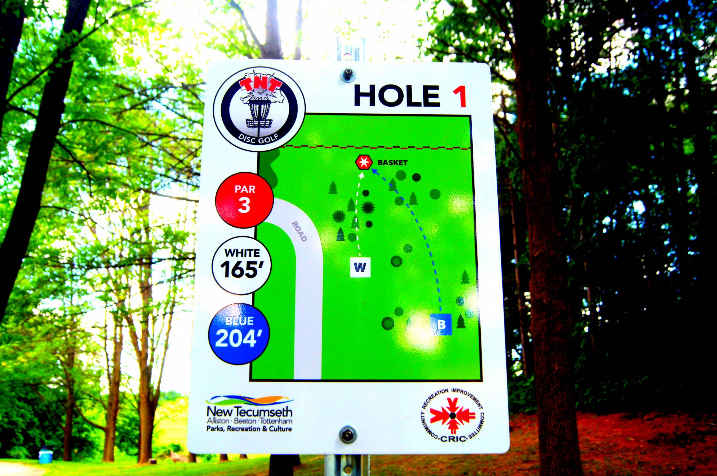 Hole 1 • Tottenham Conservation Park (Tottenham, ON) | Disc Golf ...