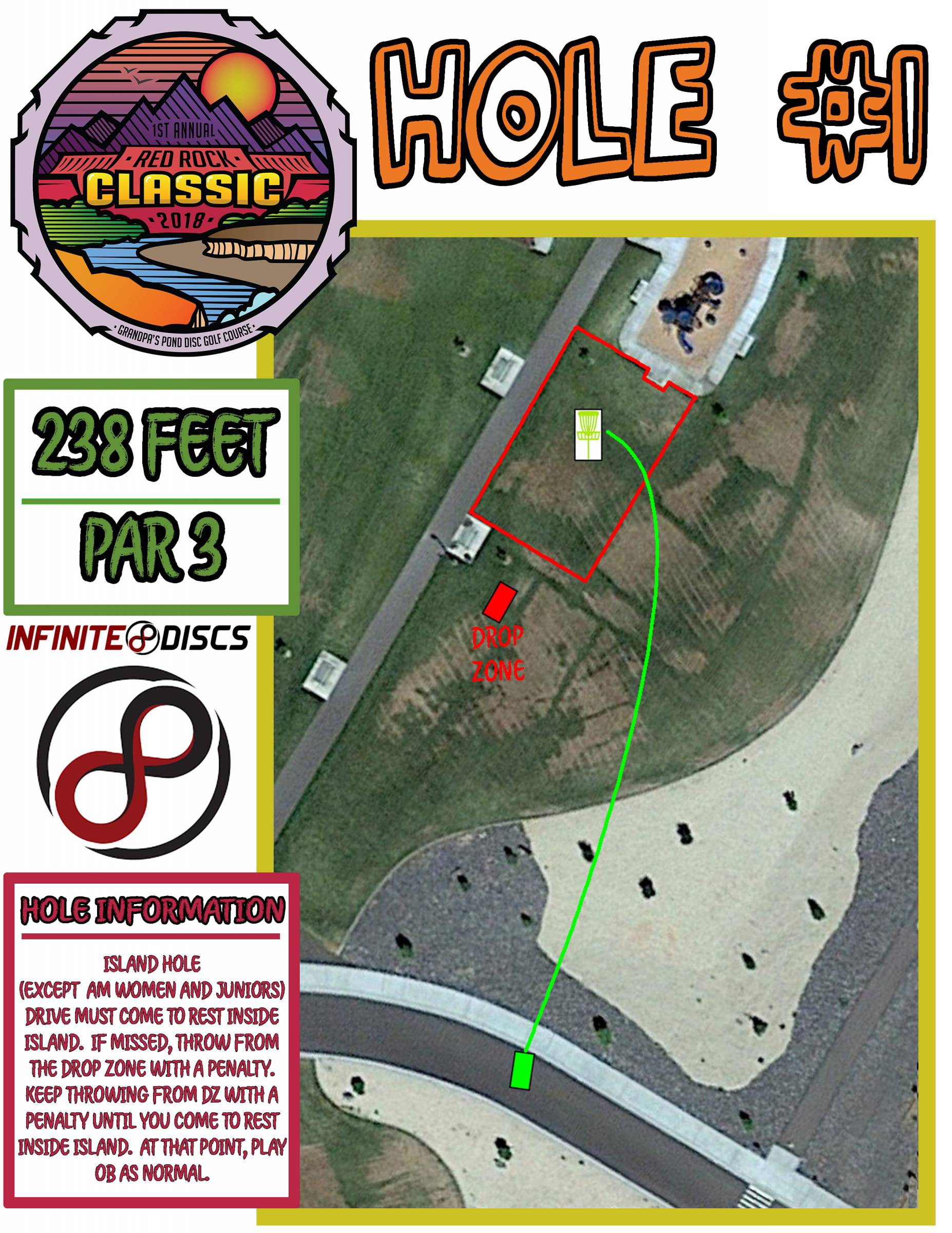 Hole 1 • Grandpa's Pond Park (Hurricane, UT) | Disc Golf Courses | Disc ...