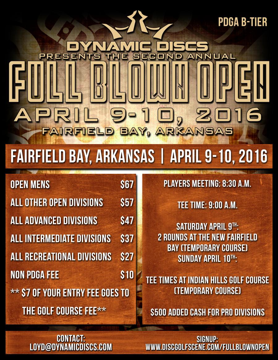 Dynamic Discs Presents: The 2nd Annual Full Blown Open (2016, Chasin ...