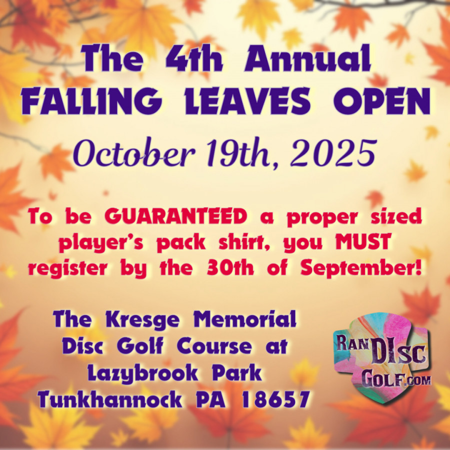 Falling Leaves Open · Disc Golf Scene