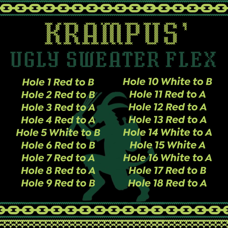 Krampus' Ugly Sweater Flex Start · Disc Golf Scene