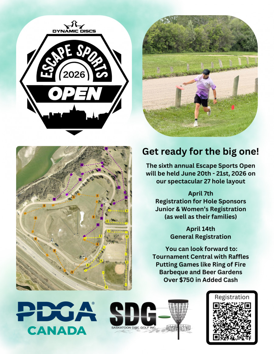 2026 Escape Sports Open - Sponsored by Dynamic Discs · Disc Golf Scene