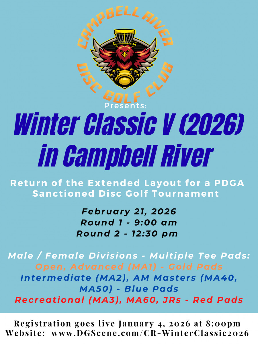 Campbell River - Winter Classic V (2026) · Disc Golf Scene