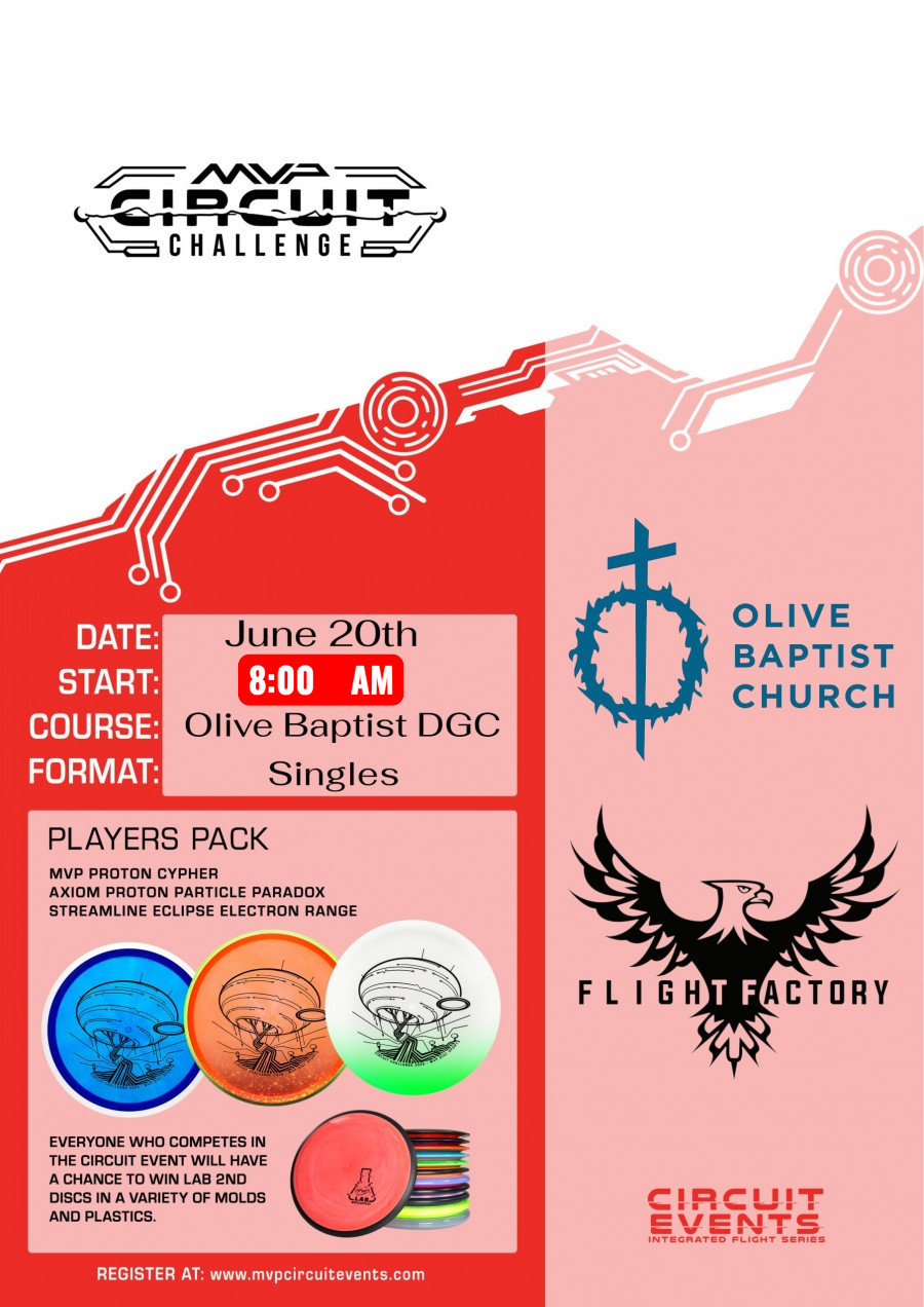 MVP Circuit Challenge at Olive Baptist DGC · Disc Golf Scene