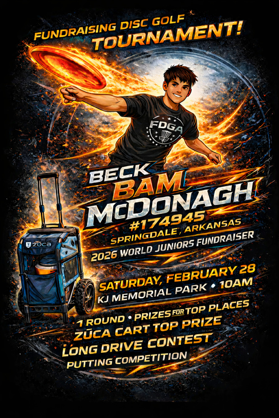 Beck BAM McDonagh 2026 World Junior Fundraiser · Disc Golf Scene