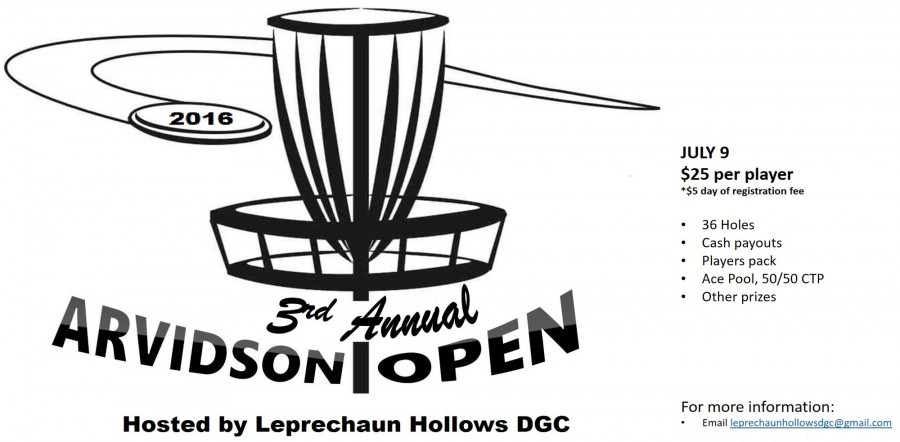 Arvidson Open (2016, Leprechaun Hollows) · Disc Golf Scene