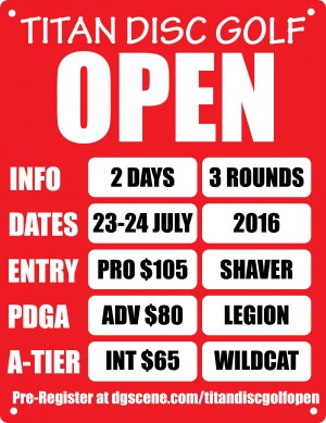 Titan Disc Golf Open (2016, Titan Disc Golf) · Disc Golf Scene