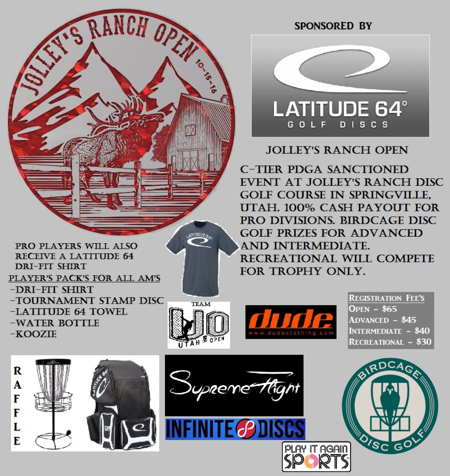 Jolley's Ranch Open sponsored by Latitude 64 (2016, Team Utah Open ...