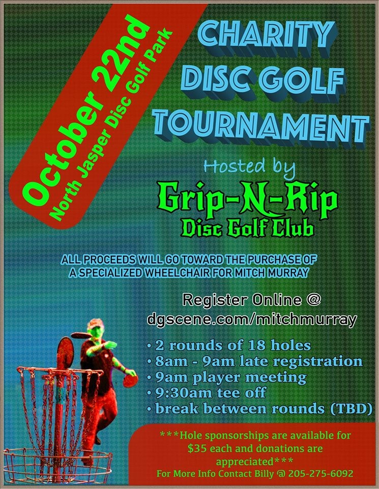 Grip-N-Rip Fundraiser For Mitch Murray (2016, Grip-n-Rip DGC) · Disc ...