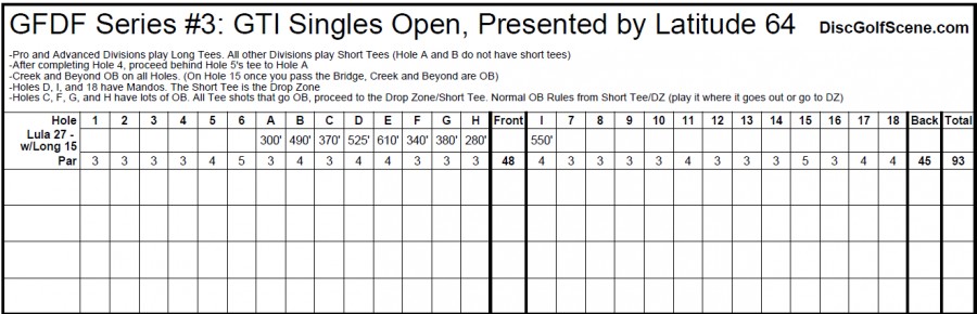 GFDF Series #3: GTI Singles Open, Presented by Latitude 64 (2017, GA ...