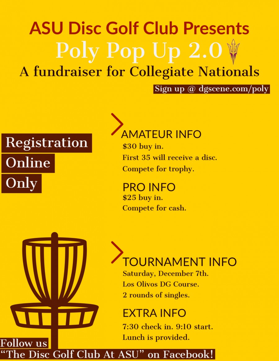 Poly Pop Up 2.0 (2019, Arizona State University Disc Golf Club) · Disc ...