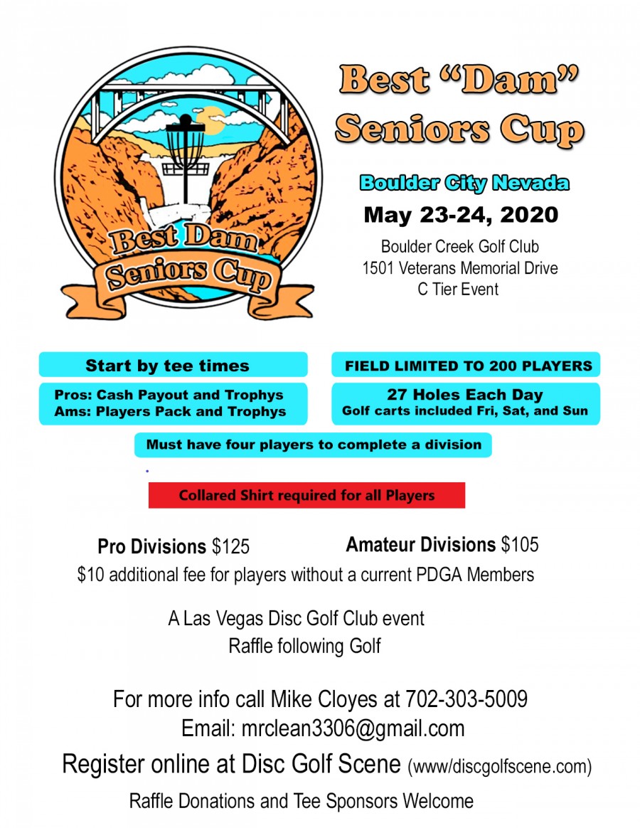 The Best "Dam" Seniors Cup (2020, Mike Cloyes) · Disc Golf Scene