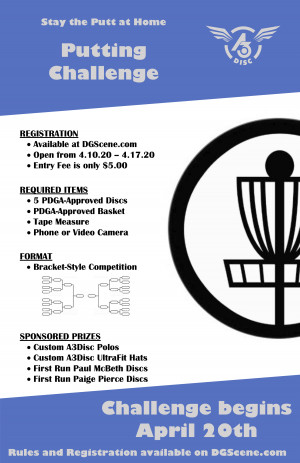 Stay the Putt at Home (Putting Challenge) (2020, Ann Arbor Disc Induced ...