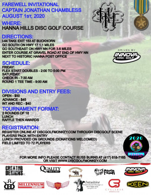 Farewell Invitational Captain Jonathan Chambless (2020, The Disc Golf ...