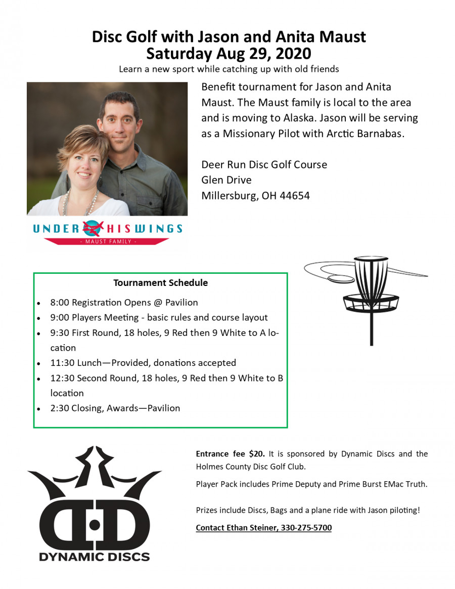 Maust Takeoff Tour 2020 (2020, Holmes County Disc Golf Club) · Disc ...