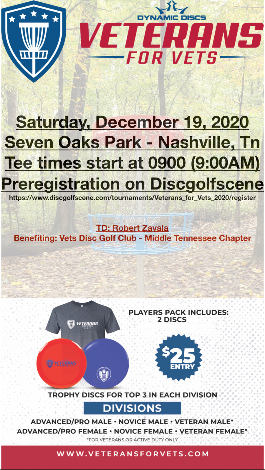 Veterans for Vets (2020, Vets Disc Golf Club- Middle Tennessee Chapter ...