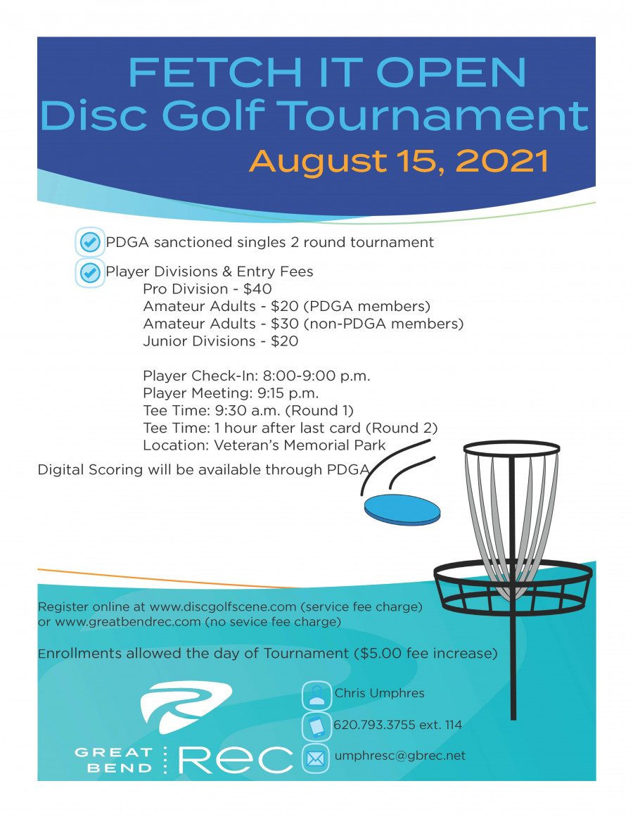 Fetch It Open (2021, Great Bend Recreation Commission) · Disc Golf Scene