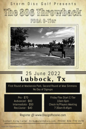 Storm Disc Golf Presents - The 806 Throwback (2022, Storm Disc Golf ...