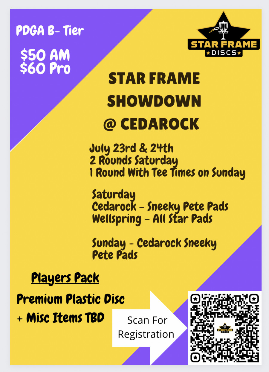 Star Frame Showdown @ Cedarock Park Presented By Bright Penny Brewing ...