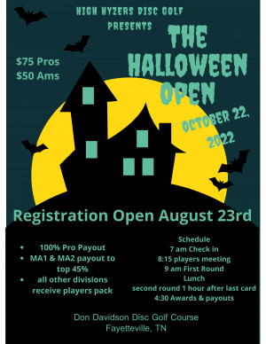 The Halloween Open presented by High Hyzers Disc Golf (2022, High ...