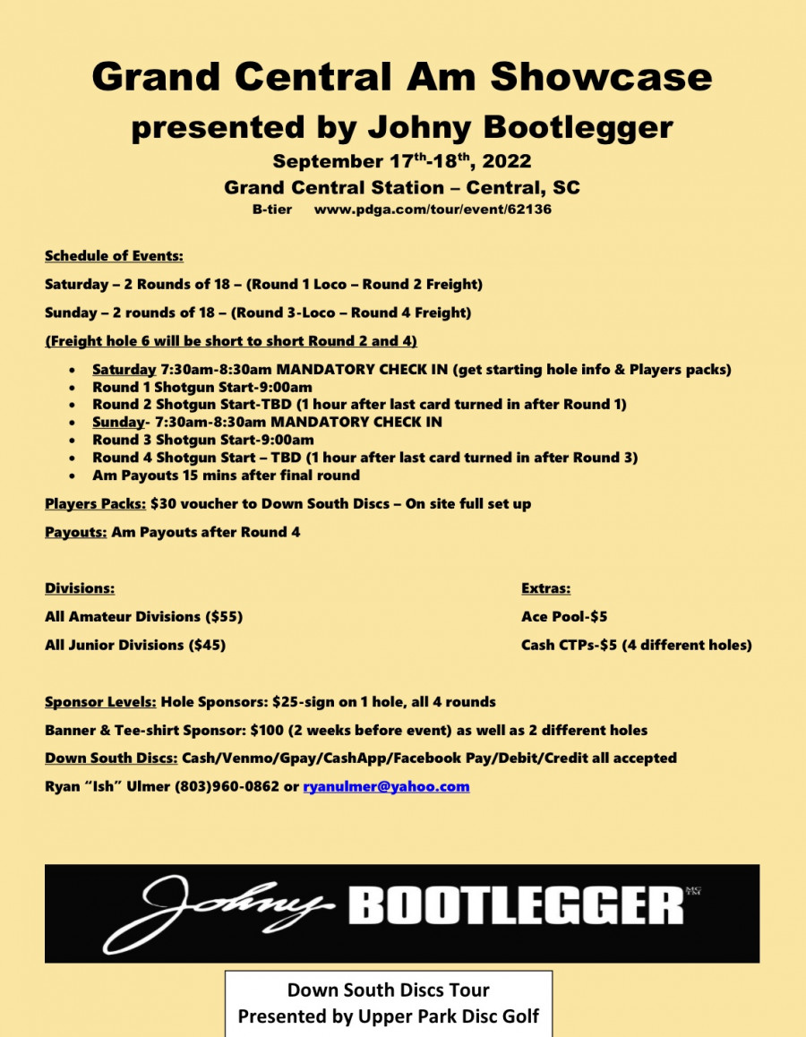 Grand Central Am Showcase presented by Johny Bootlegger (2022, Down ...