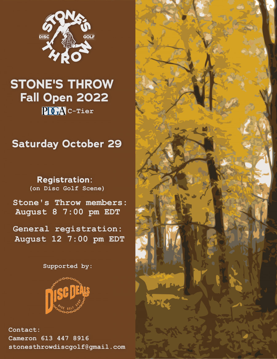 Stone's Throw Fall Open (2022, Stone's Throw Disc Golf) · Disc Golf Scene