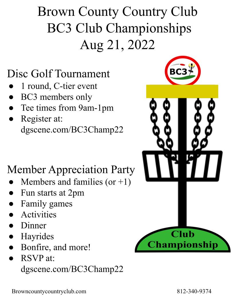 BC3 Club Championship 2022 (2022, BC3 Disc Golf) · Disc Golf Scene
