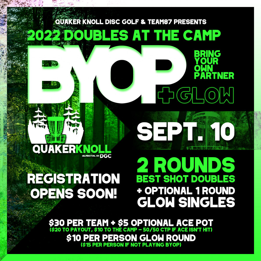 2022 Doubles at the Camp + Glow (2022, Quaker Knoll DGC) · Disc Golf Scene
