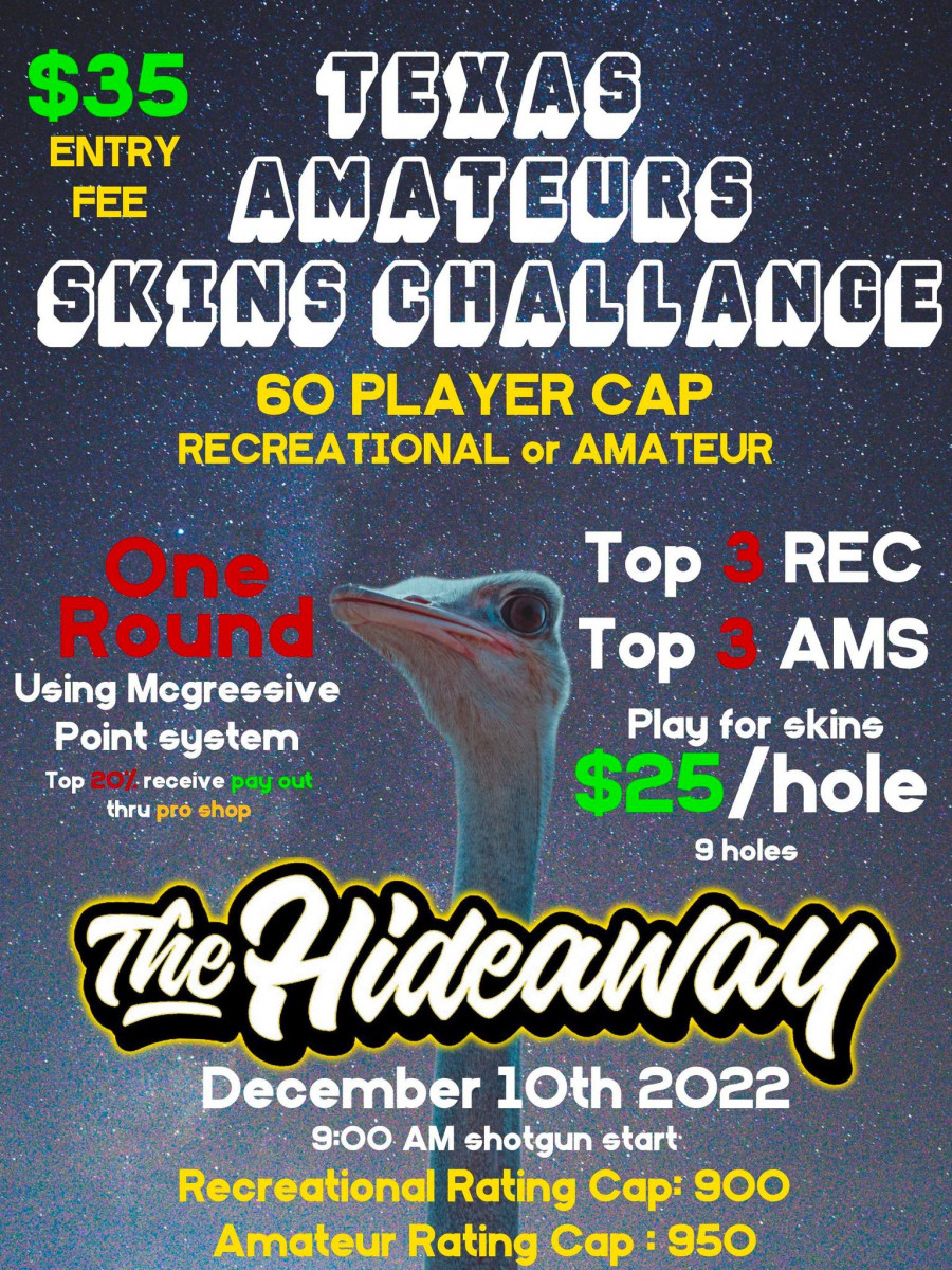 The Hideaway Presents: The Texas Amateur Skins Challenge (2022, The ...