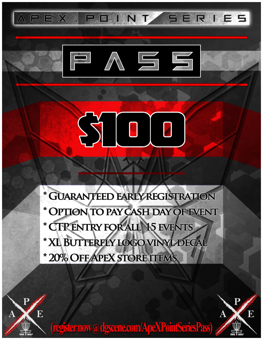 ApeX Point Series Pass (2023, ApeX Disc Golf) · Disc Golf Scene