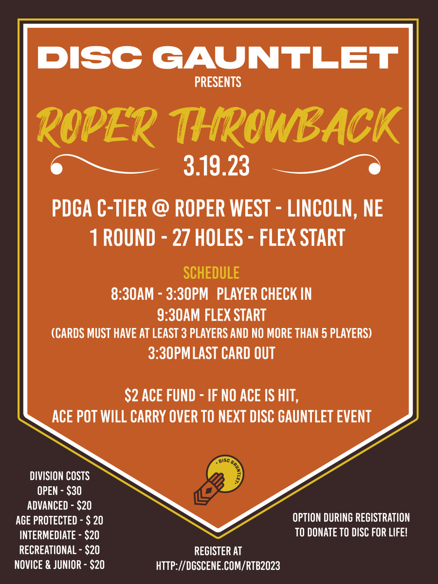 Roper Throwback #2 (2023, Disc Gauntlet) · Disc Golf Scene