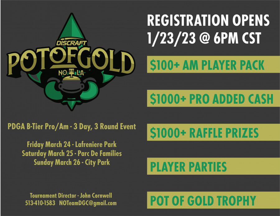 2023 Pot Of Gold (2023, New Orleans Disc Golf Club (NODGC)) · Disc Golf ...