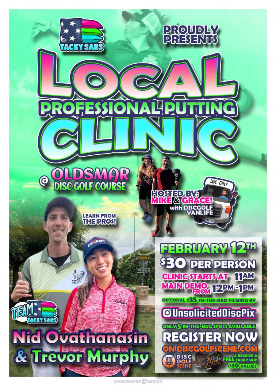Tacky Saks Local Pro Clinic (2023, Trevor Murphy) · Disc Golf Scene
