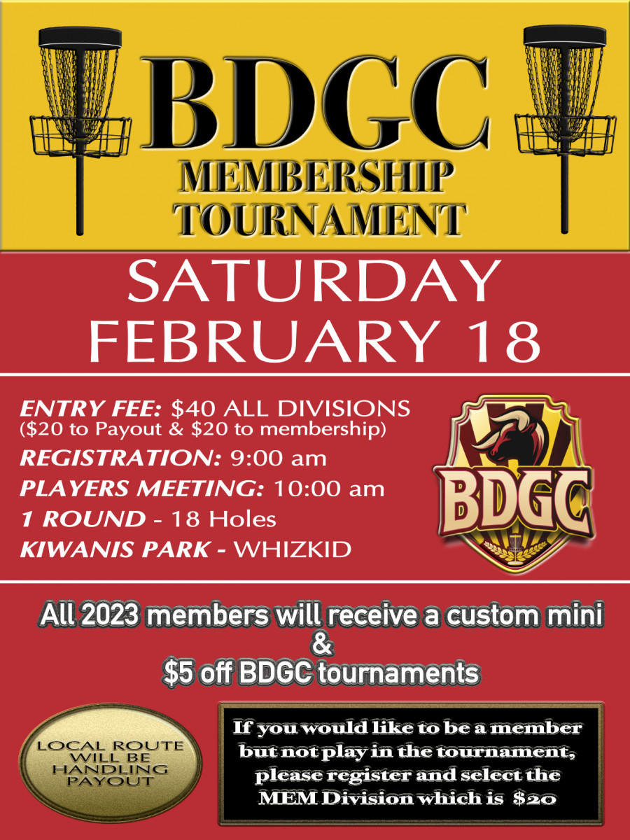 BDGC Membership Tournament (2023, Baxter Disc Golf Club) · Disc Golf Scene