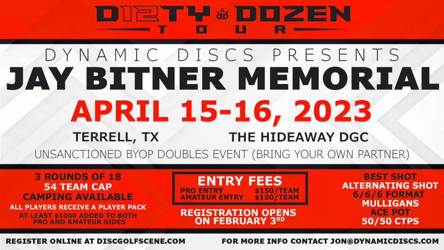 Dynamic Discs Presents the Jay Bitner Memorial (2023, Dynamic Discs ...