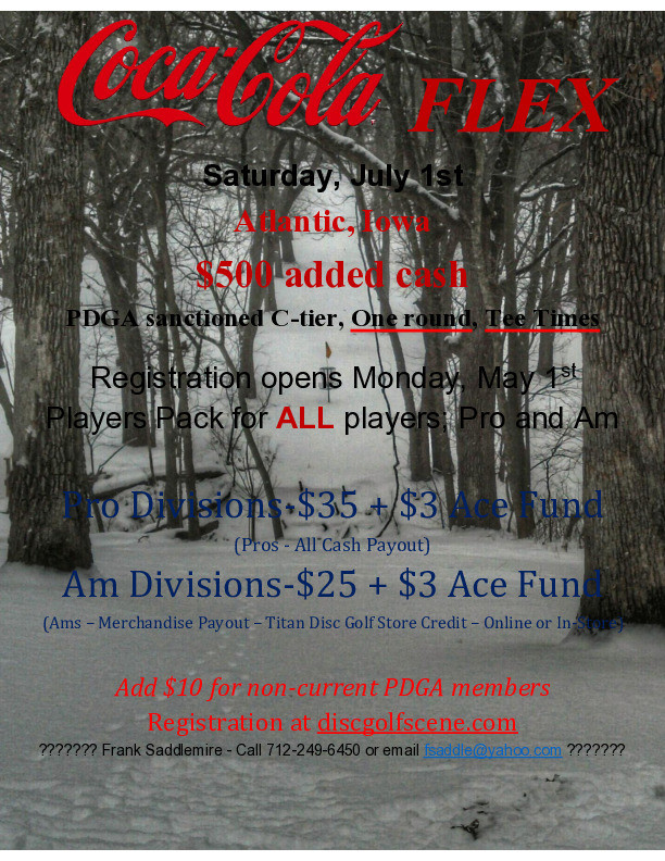 Coca-Cola Flex (2023, Atlantic Disc Golf Club Iowa) · Disc Golf Scene