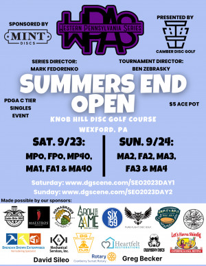 Summer's End Open - FA2, FA3, MA2, MA3 MA4 WPAS #6 Sponsored by Mint ...