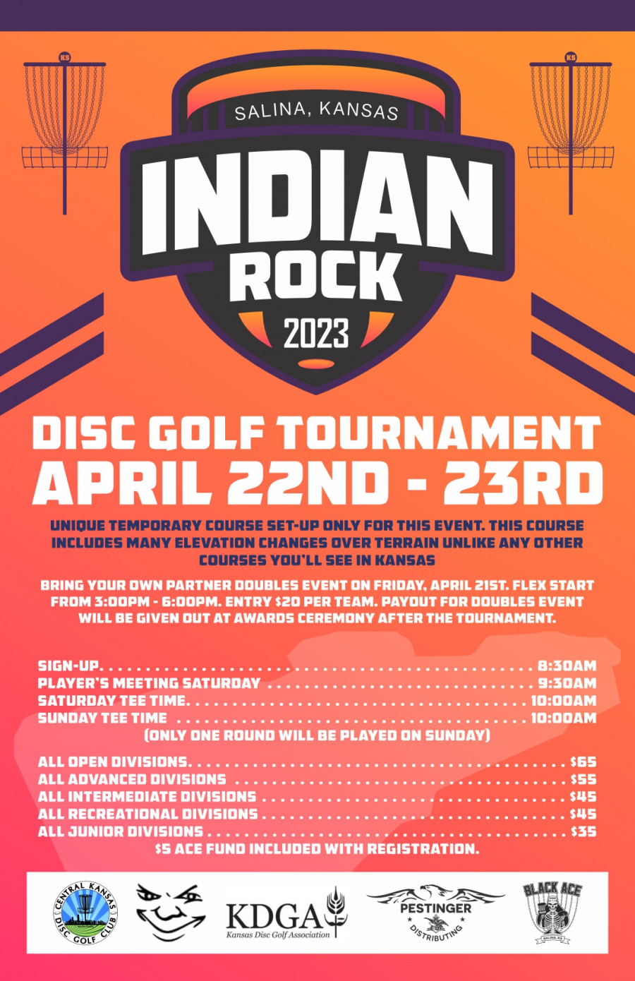 Indian Rock Tournament (2023, Central KS Disc Golf Club) · Disc Golf Scene