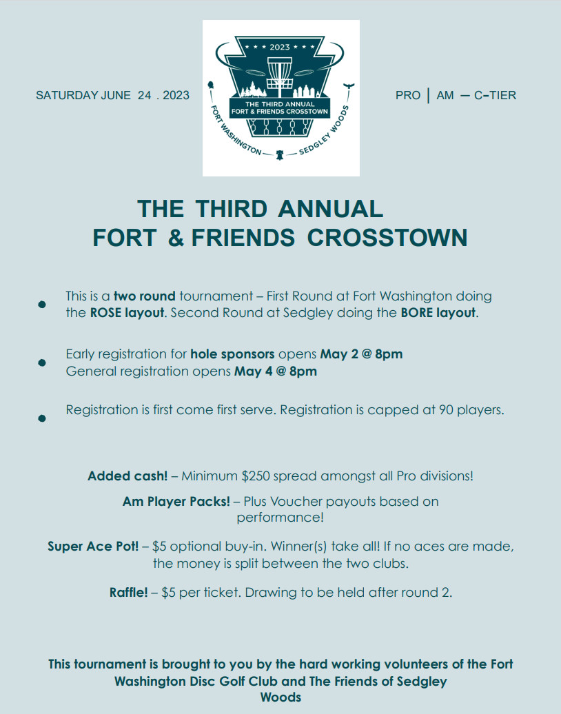 The 3rd Annual Fort and Friends Crosstown-Sponsored by Dynamic Discs ...