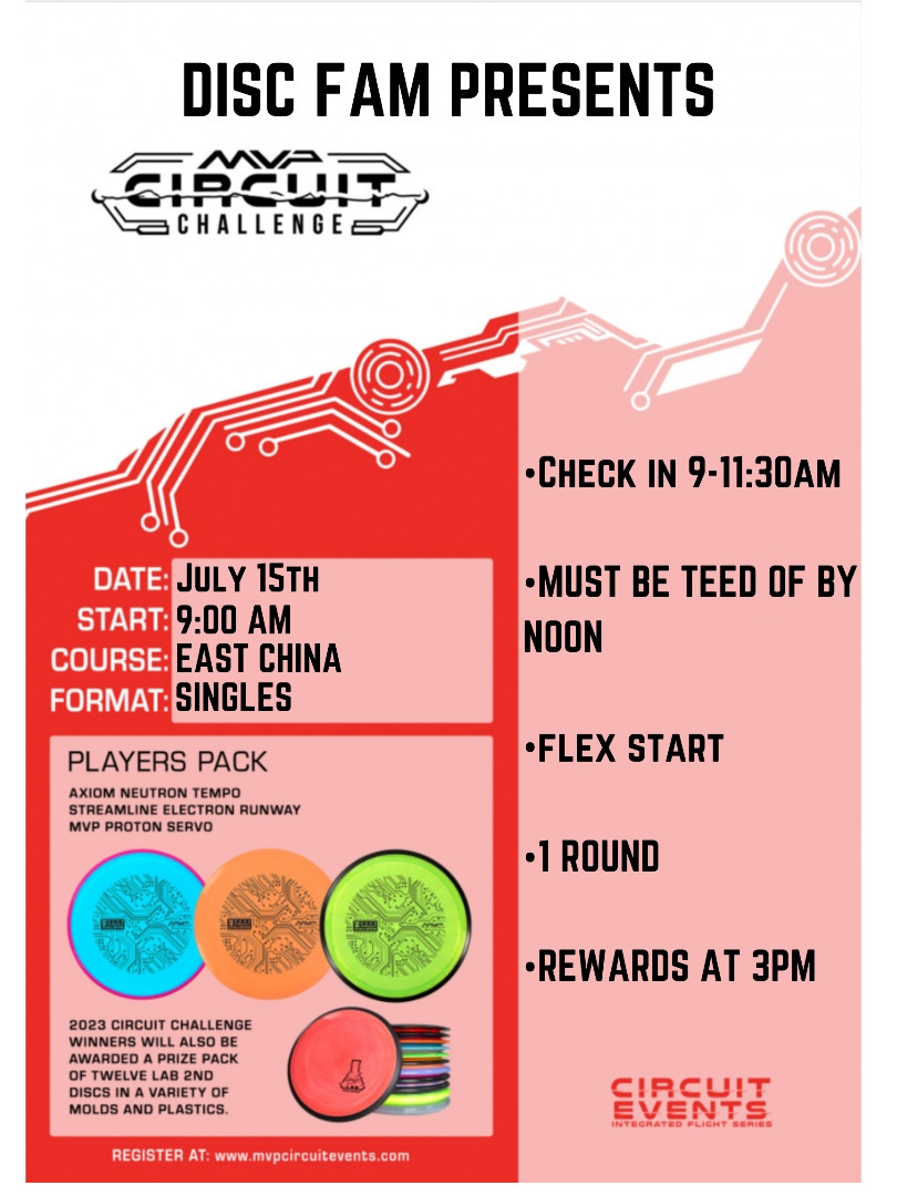 Disc Fam presents MVP Circuit 2023 (2023, Disc Fam Disc Golf) · Disc ...