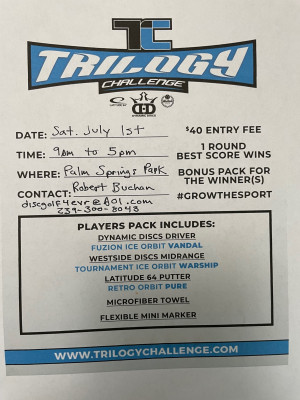 Trilogy Challenge at Palm Springs Park (2023, Naples Disc Golf) · Disc ...