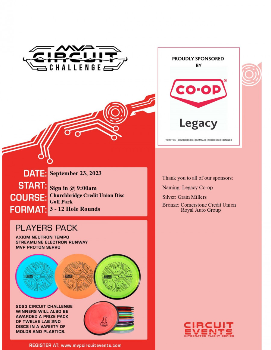 2023 Churchbridge MVP Circuit (2023, Parkland Association of Disc Golf ...