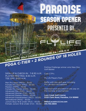 Paradise Season Opener presented by Fly Life Disc Golf (2015, Fly Life ...