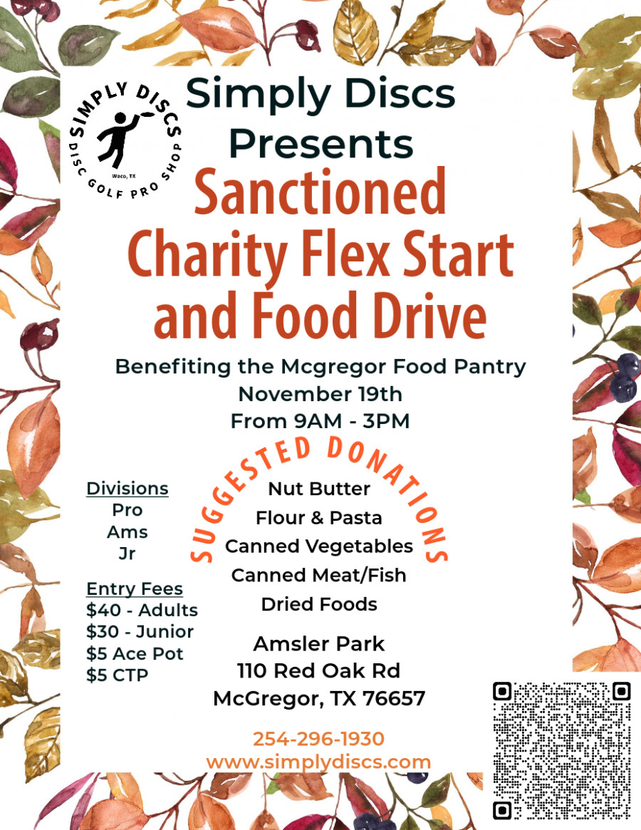 Simply Discs' Sanctioned Charity Flex Start @ Amsler Park Benefiting ...