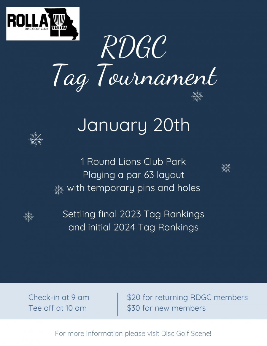 2024 RDGC Tag Tournament (2024, Rolla Disc Golf Club) · Disc Golf Scene