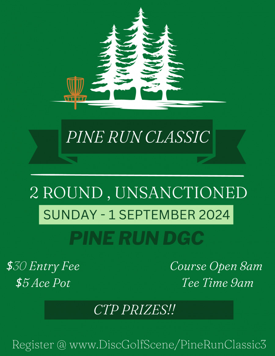 Pine Run Classic 3.0 (2024, Pine Run DGC) · Disc Golf Scene