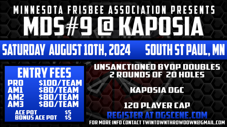 Minnesota Doubles Series #9 - Kaposia (2024, Minnesota Frisbee ...