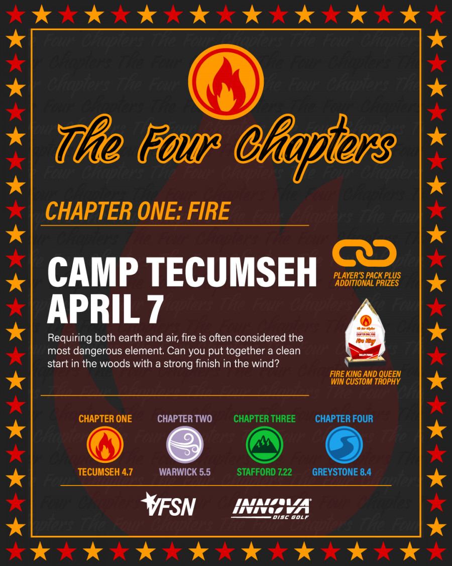 Chapter One: Fire (2024, Valley Forge Disc Golf Association) · Disc ...
